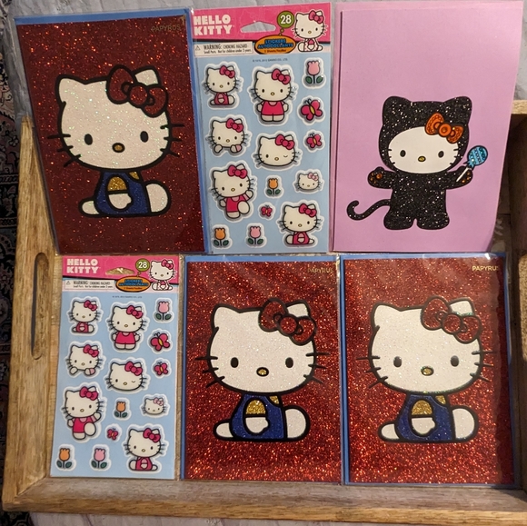 Hello Kitty | Other | New Hello Kitty Greeting Cards And Stickers Sold ...